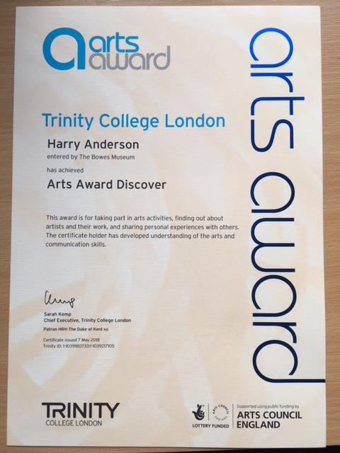 Trinity College London Arts Award - Ramshaw Primary School